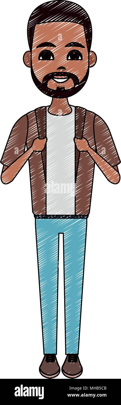 Young man cartoon scribble Stock Vector Image & Art - Alamy