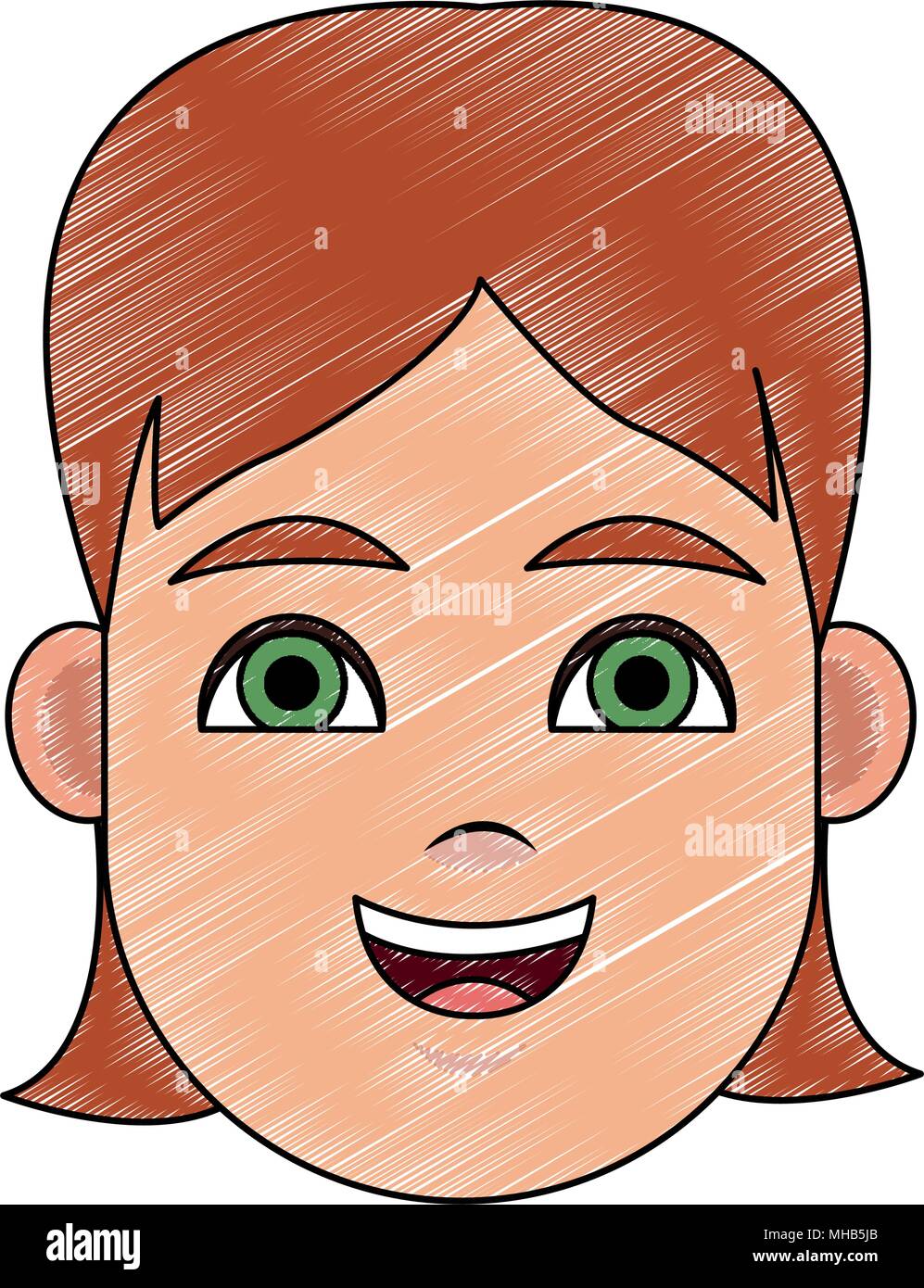 Man face cartoon scribble Stock Vector Image & Art - Alamy