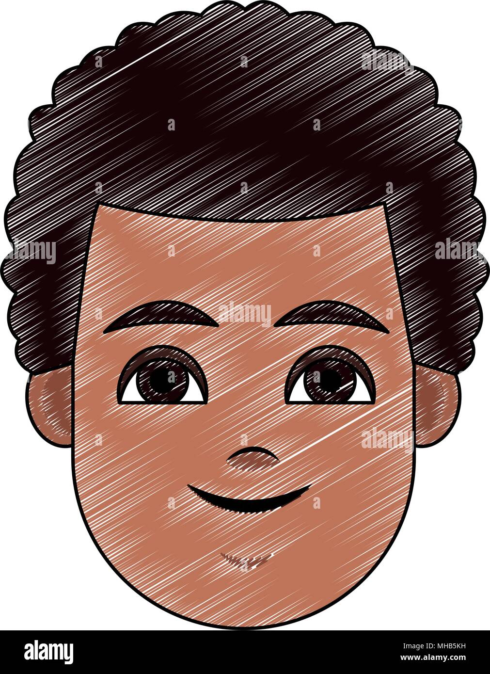 Man face cartoon scribble Stock Vector Image & Art - Alamy
