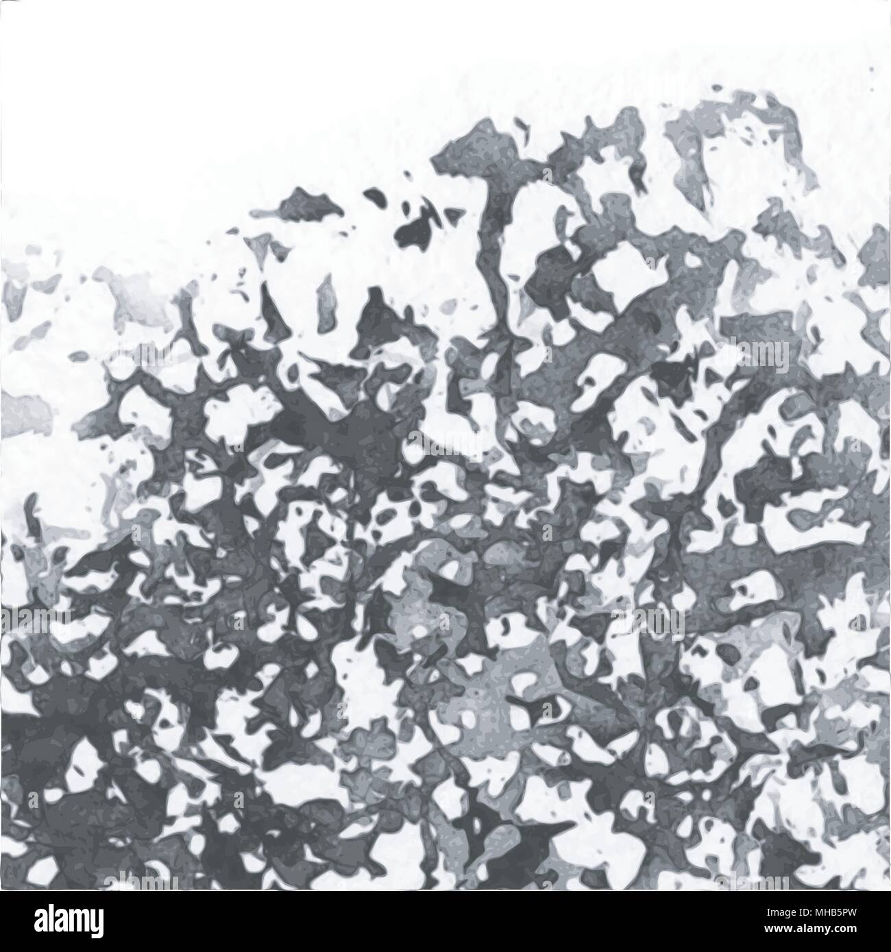 black watercolor splatter stain background pattern, vector illustration ...