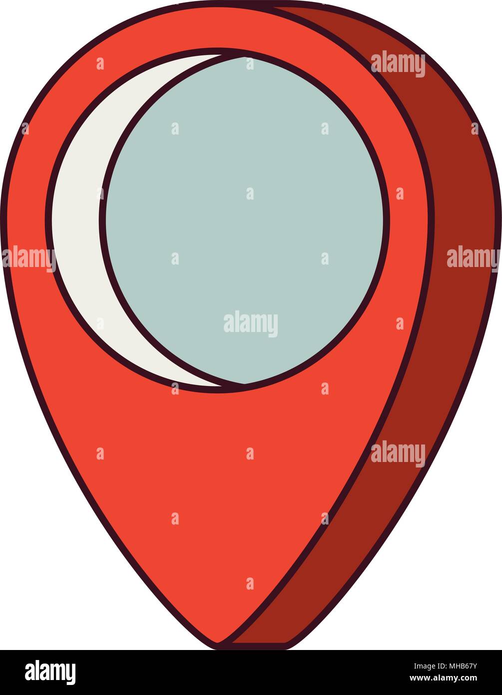 isometric pin pointer location Stock Vector Image & Art - Alamy