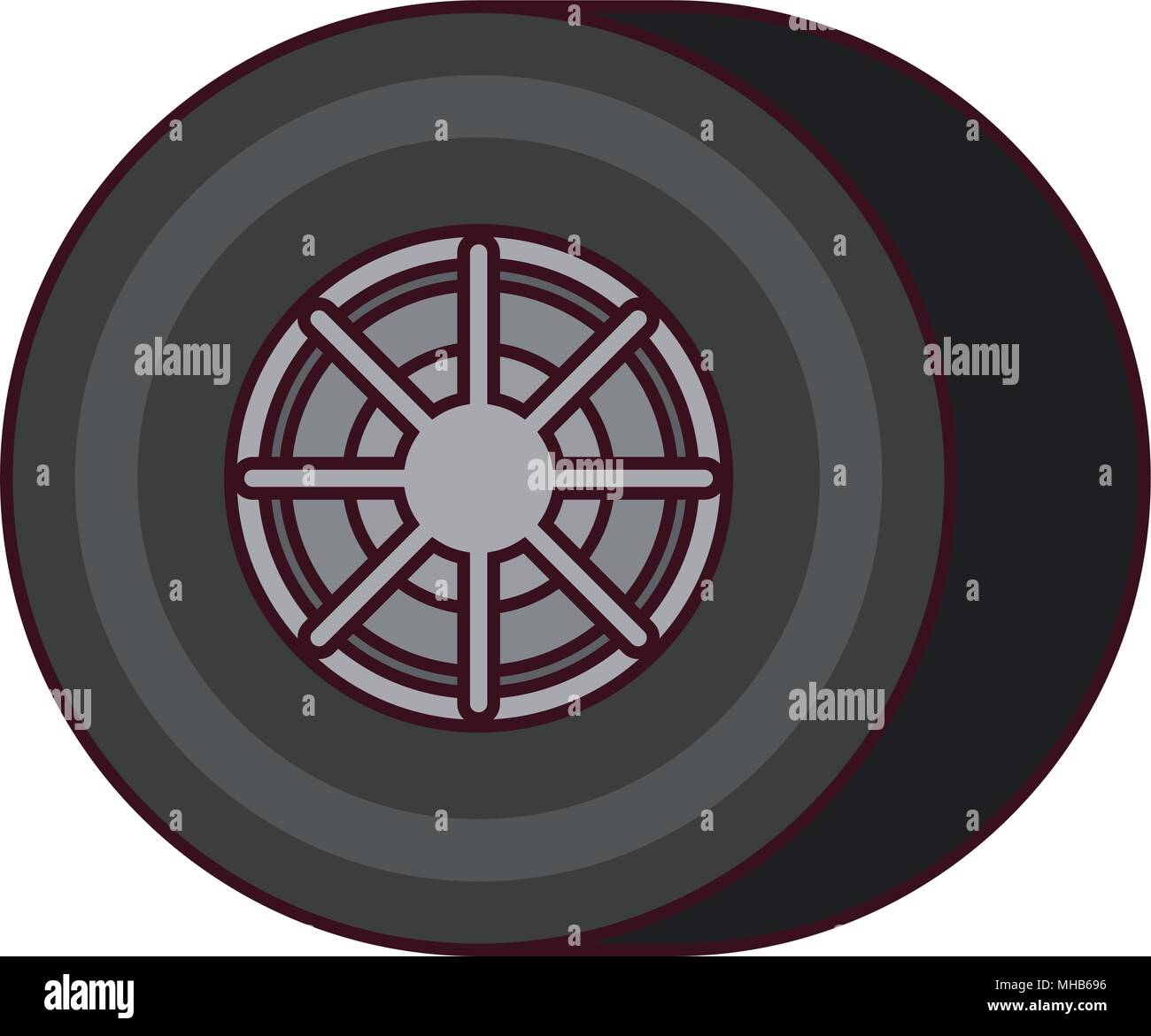 isometric car wheel icon Stock Vector Image & Art - Alamy