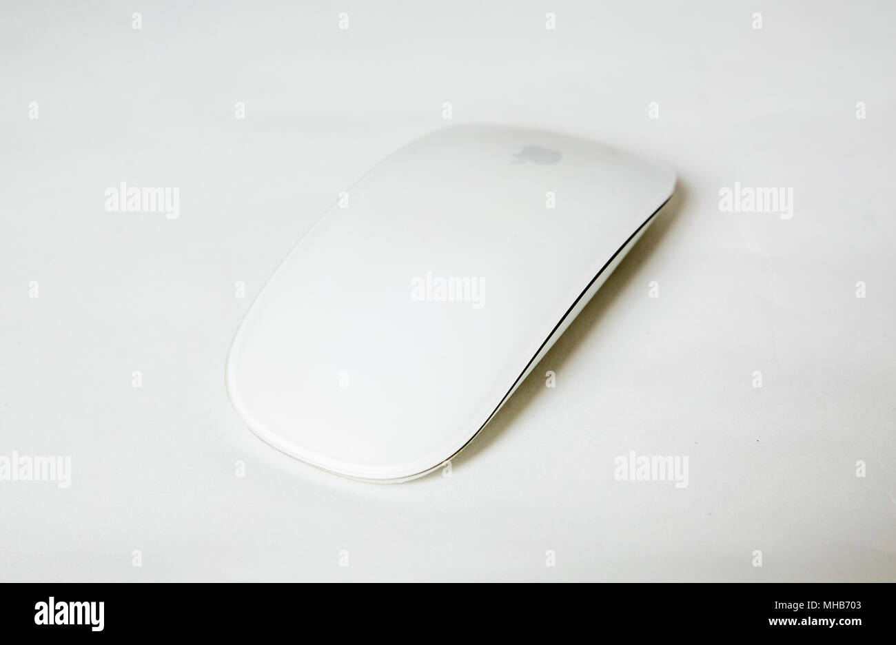 MAC Mouse in white background Stock Photo - Alamy