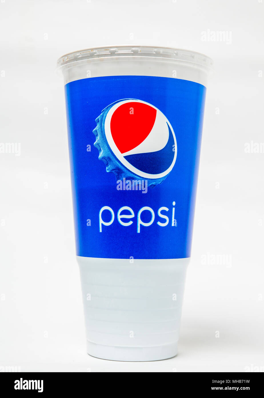Empty Pepsi takeaway cup Stock Photo - Alamy