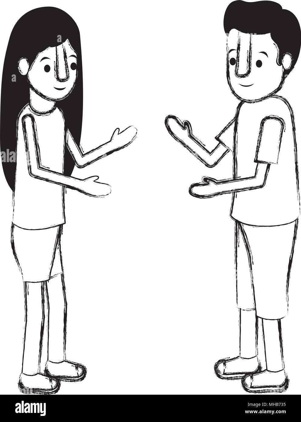isometric little kids couple character Stock Vector Image & Art - Alamy