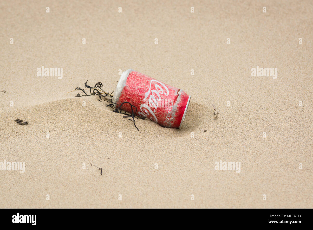 Coca cola beach rubbish hi-res stock photography and images - Alamy