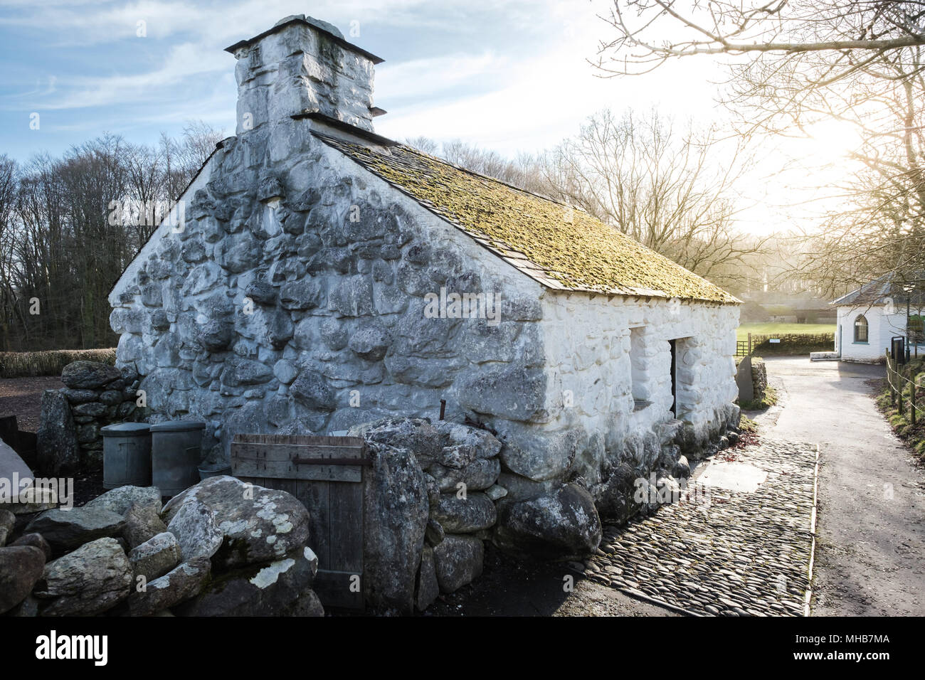 british (welsh) old house in countryside Stock Photo - Alamy