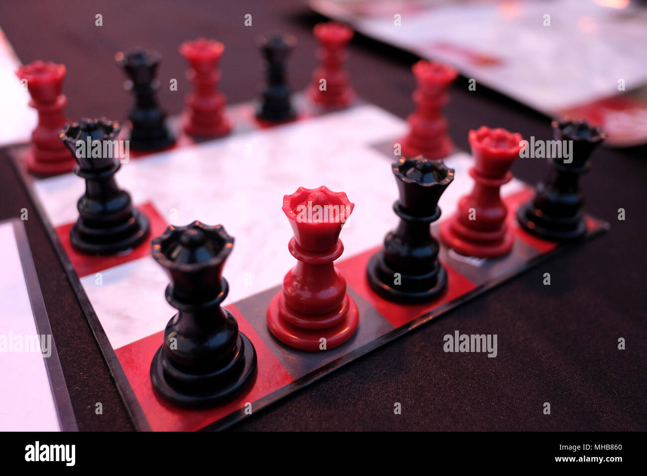All Queens Chess boardgame Stock Photo - Alamy