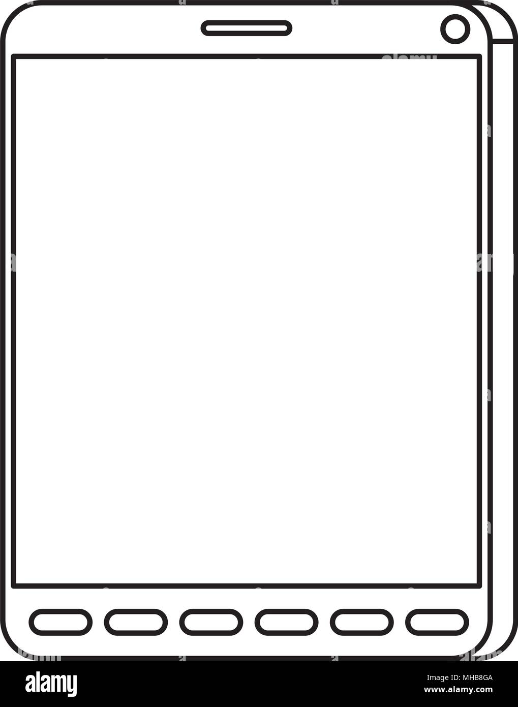 isometric tablet isolated icon Stock Vector Image & Art - Alamy