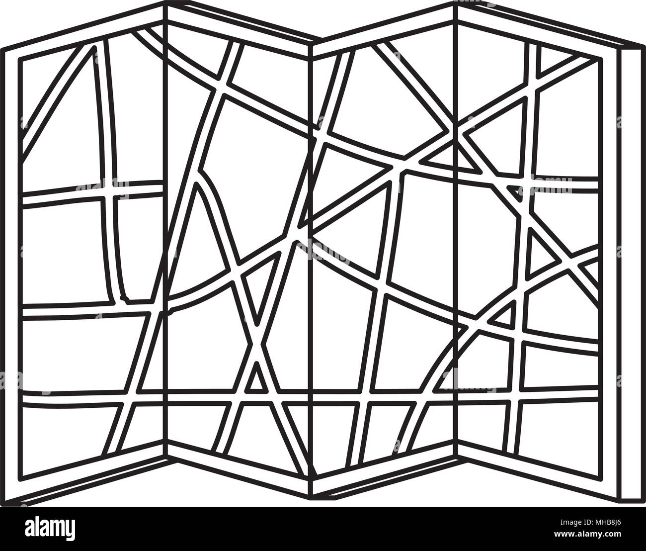 map guide paper icon Stock Vector Image & Art - Alamy