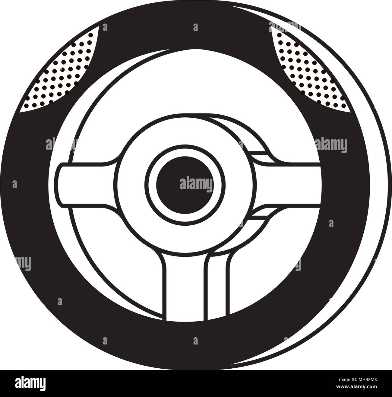 Car steer wheel Stock Vector Images - Alamy