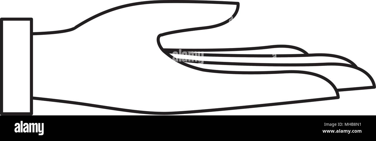 hand human receiving icon Stock Vector Image & Art - Alamy