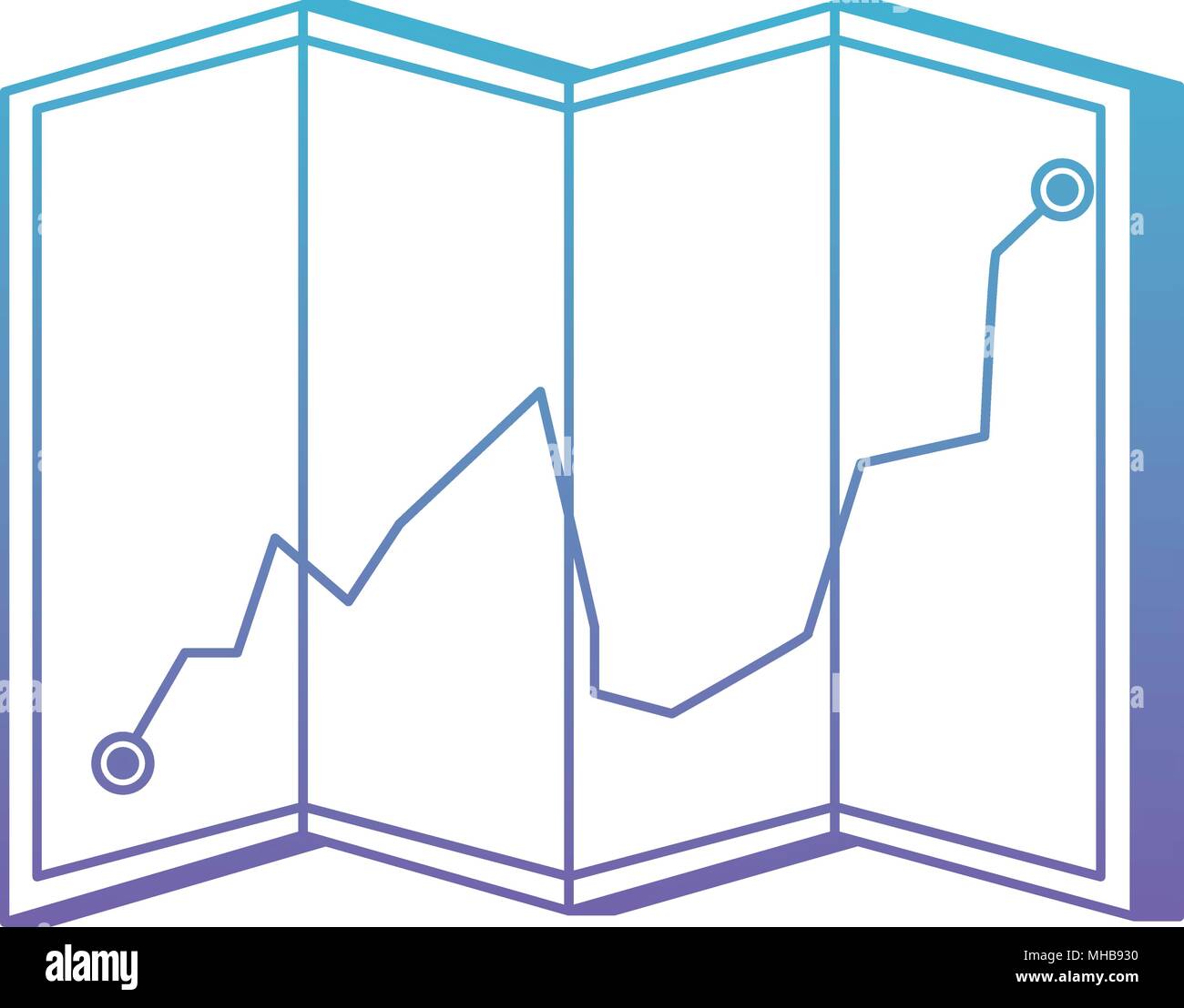 map guide paper icon Stock Vector Image & Art - Alamy