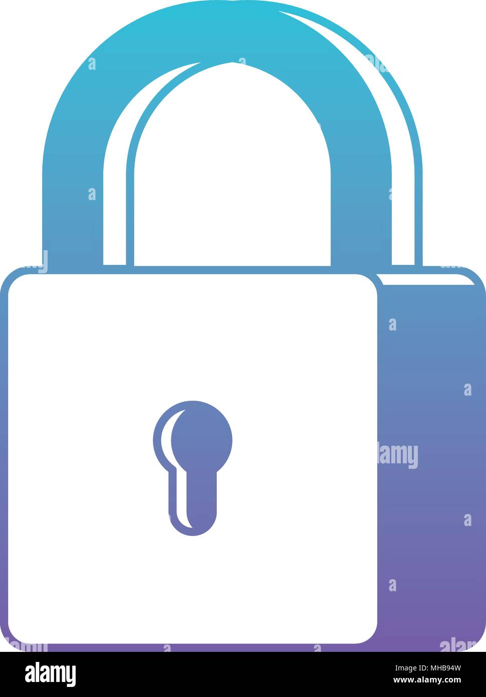 isometric padlock isolated icon Stock Vector Image & Art - Alamy