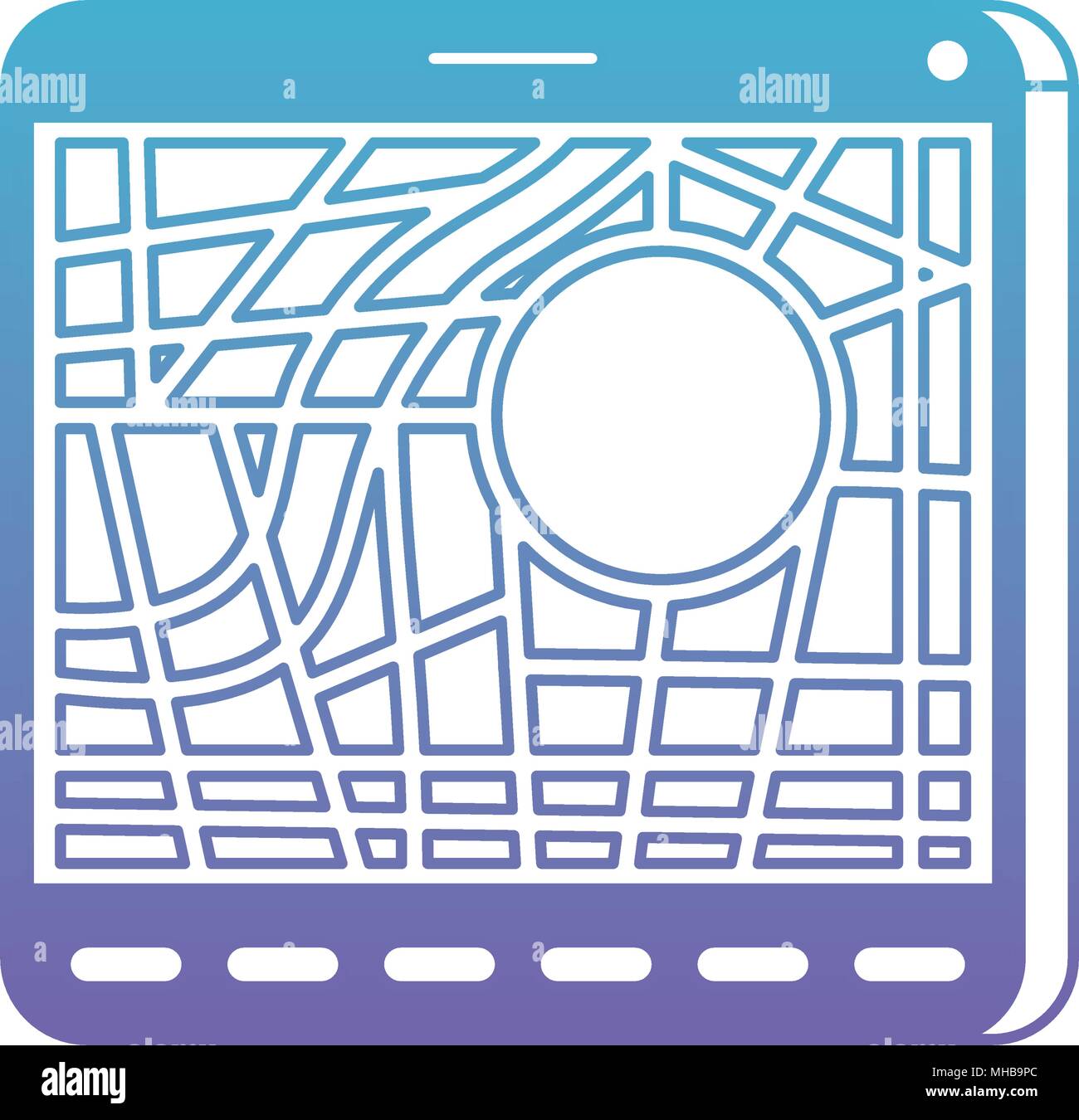 isometric tablet with gps app Stock Vector Image & Art - Alamy