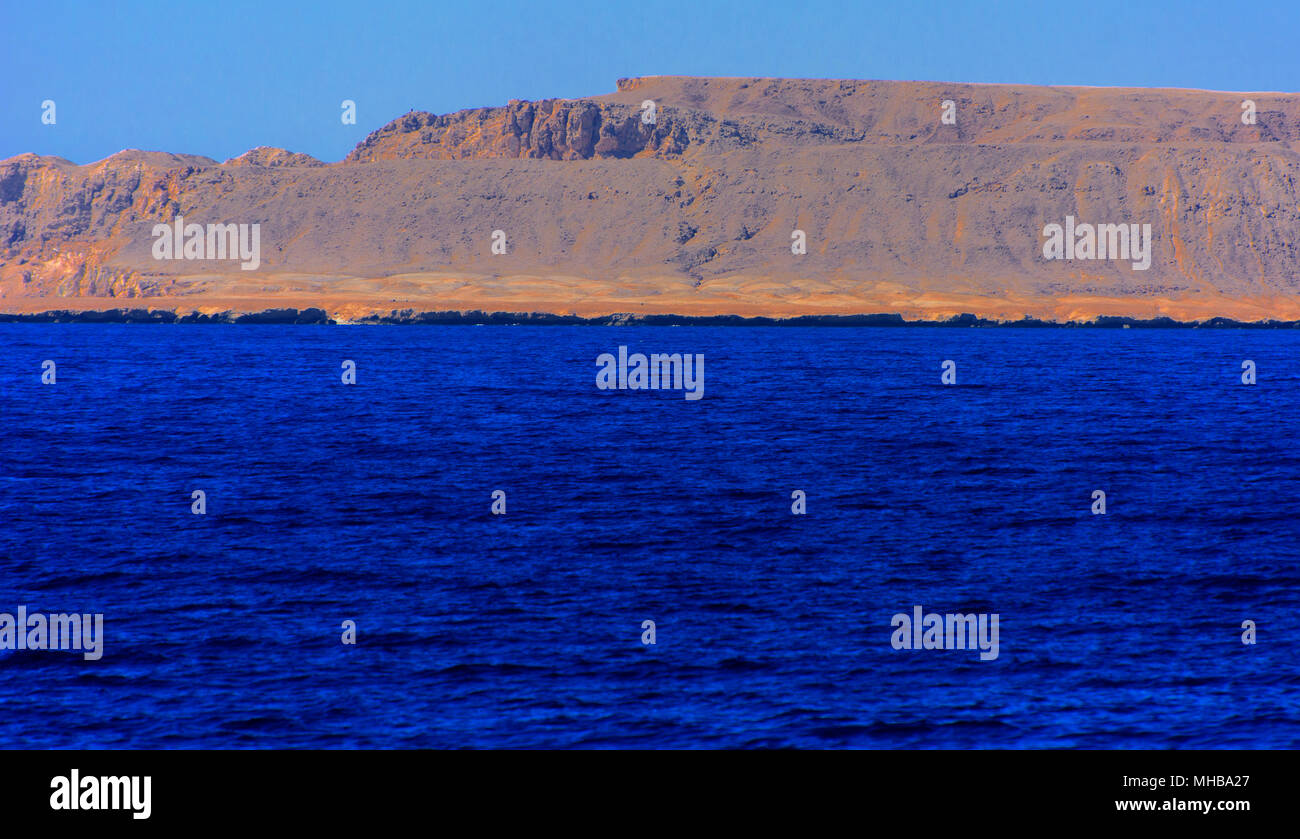 Elevated above sea level, beautiful coral reefs the form mountains and ...