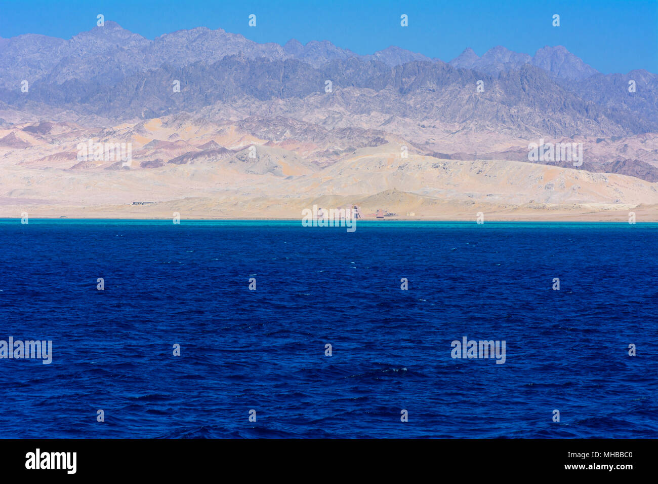Elevated above sea level, beautiful coral reefs the form mountains and ...