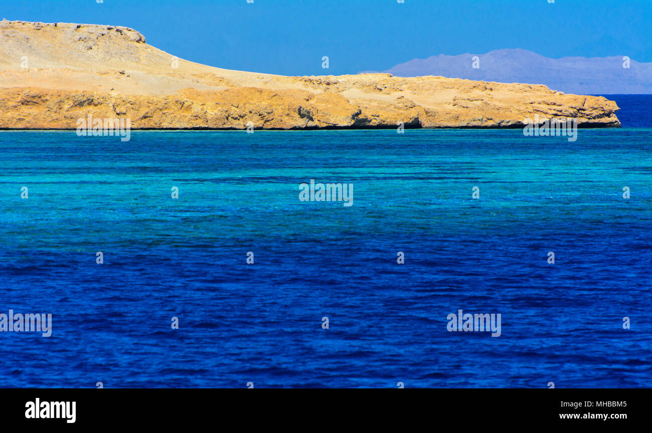 Elevated above sea level, beautiful coral reefs the form mountains and ...