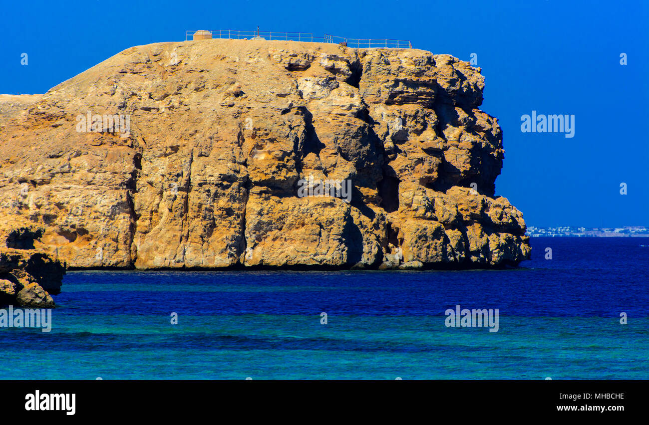 Elevated above sea level, beautiful coral reefs the form mountains and ...