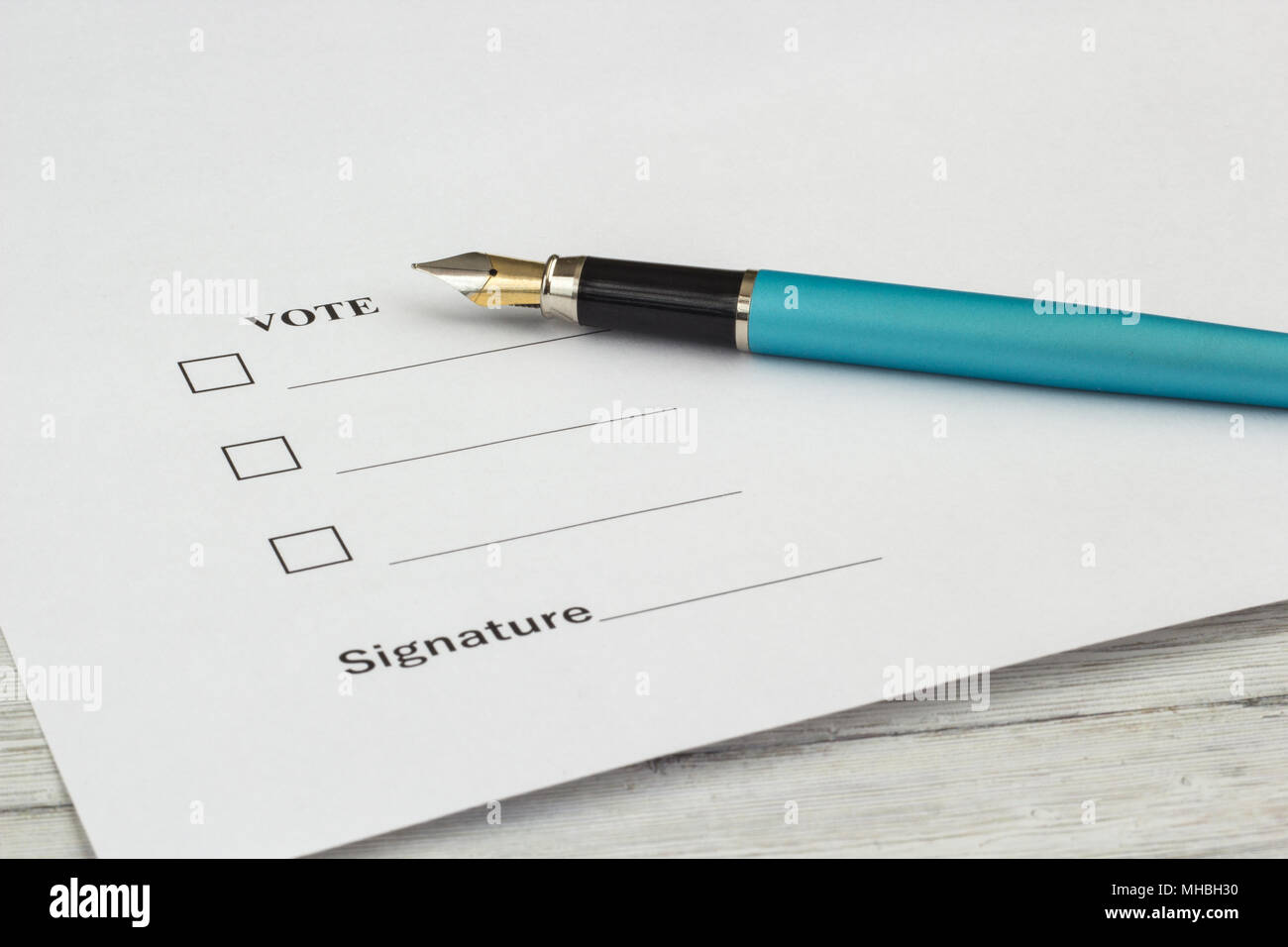 Vote campaign signature hi-res stock photography and images - Alamy