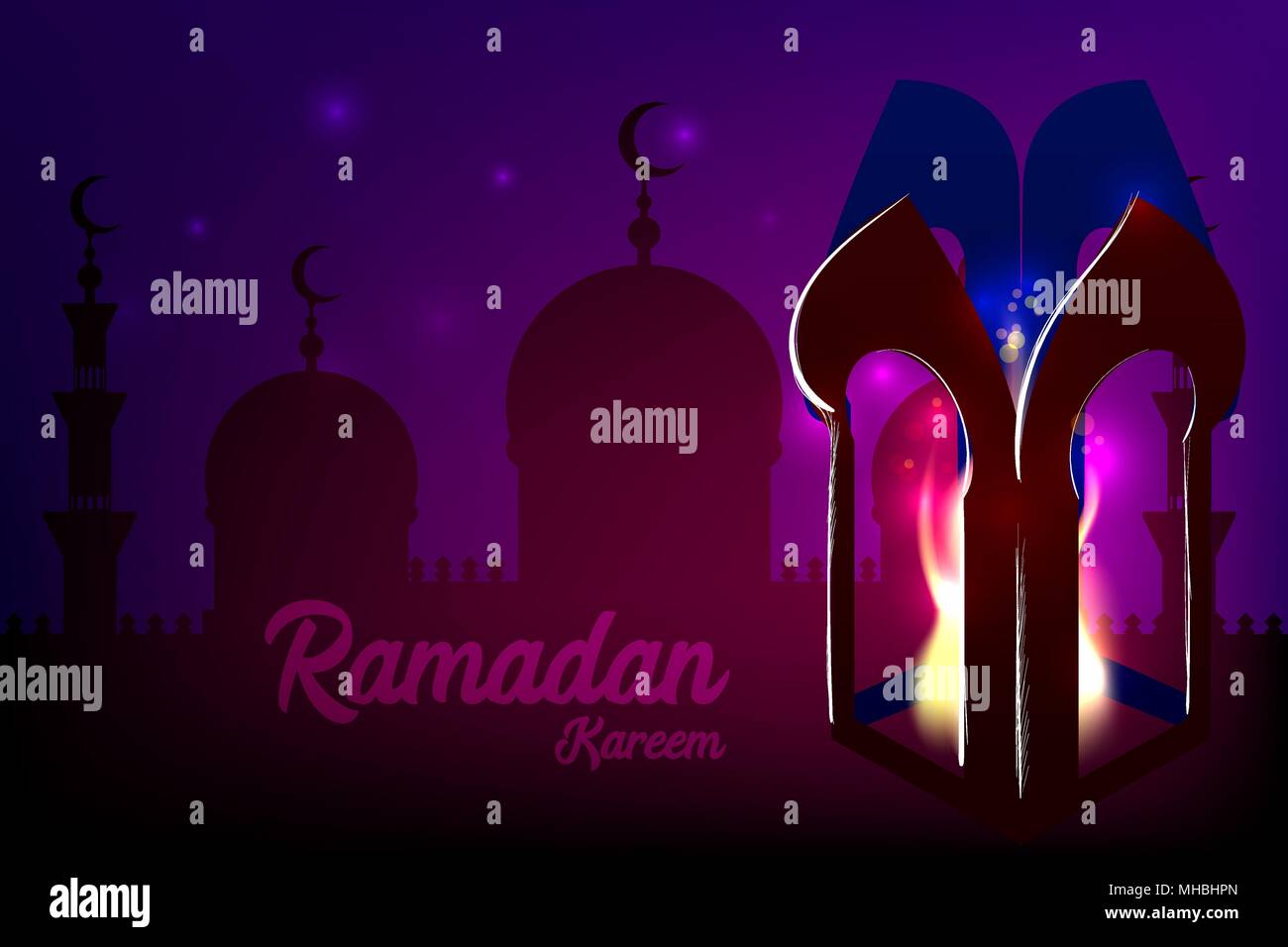 Ramadan kareem holiday poster Stock Vector Images - Alamy