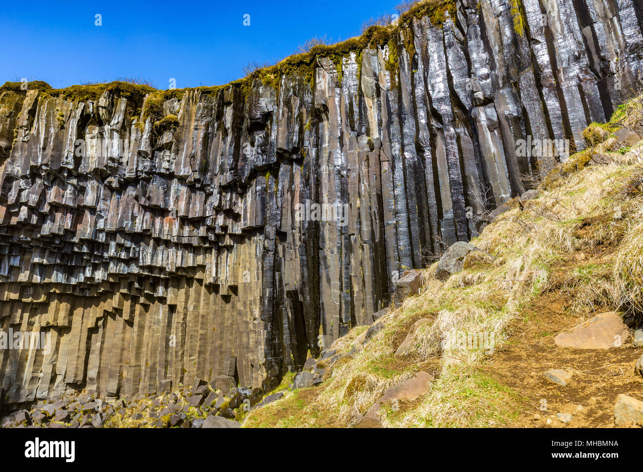 Hexagonal volcanic column hi-res stock photography and images - Alamy