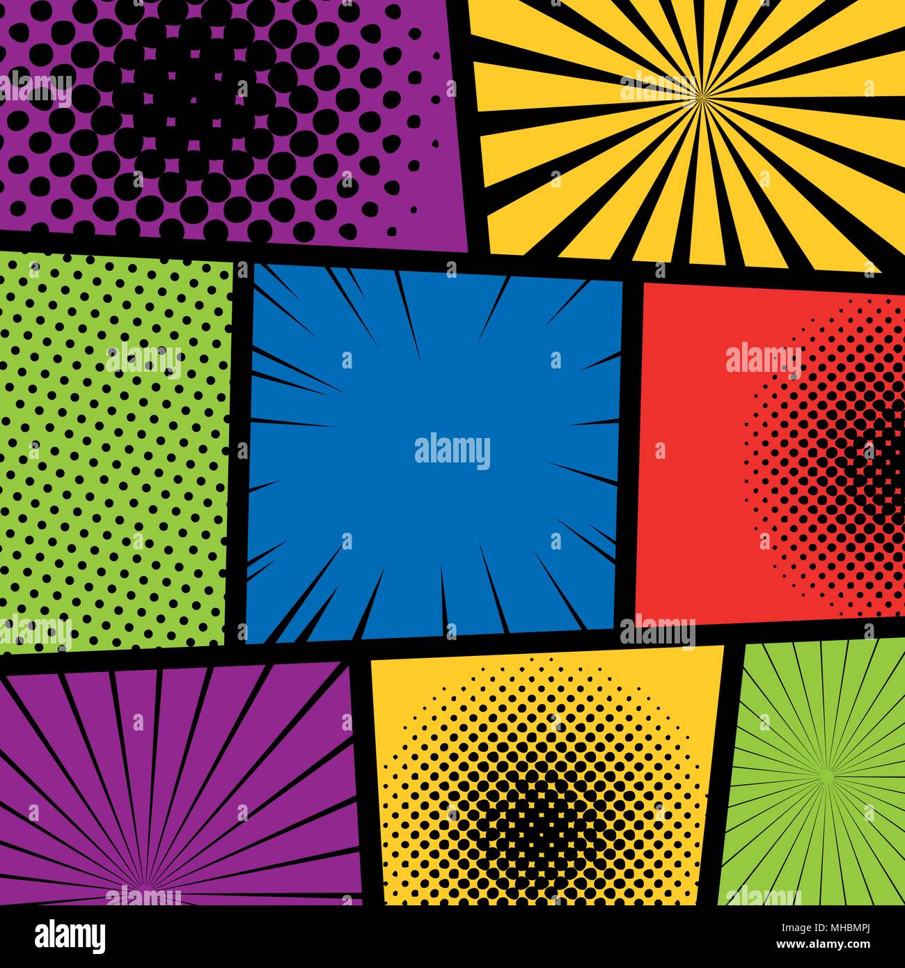 pattern background with shapes pop art style vector illustration design ...