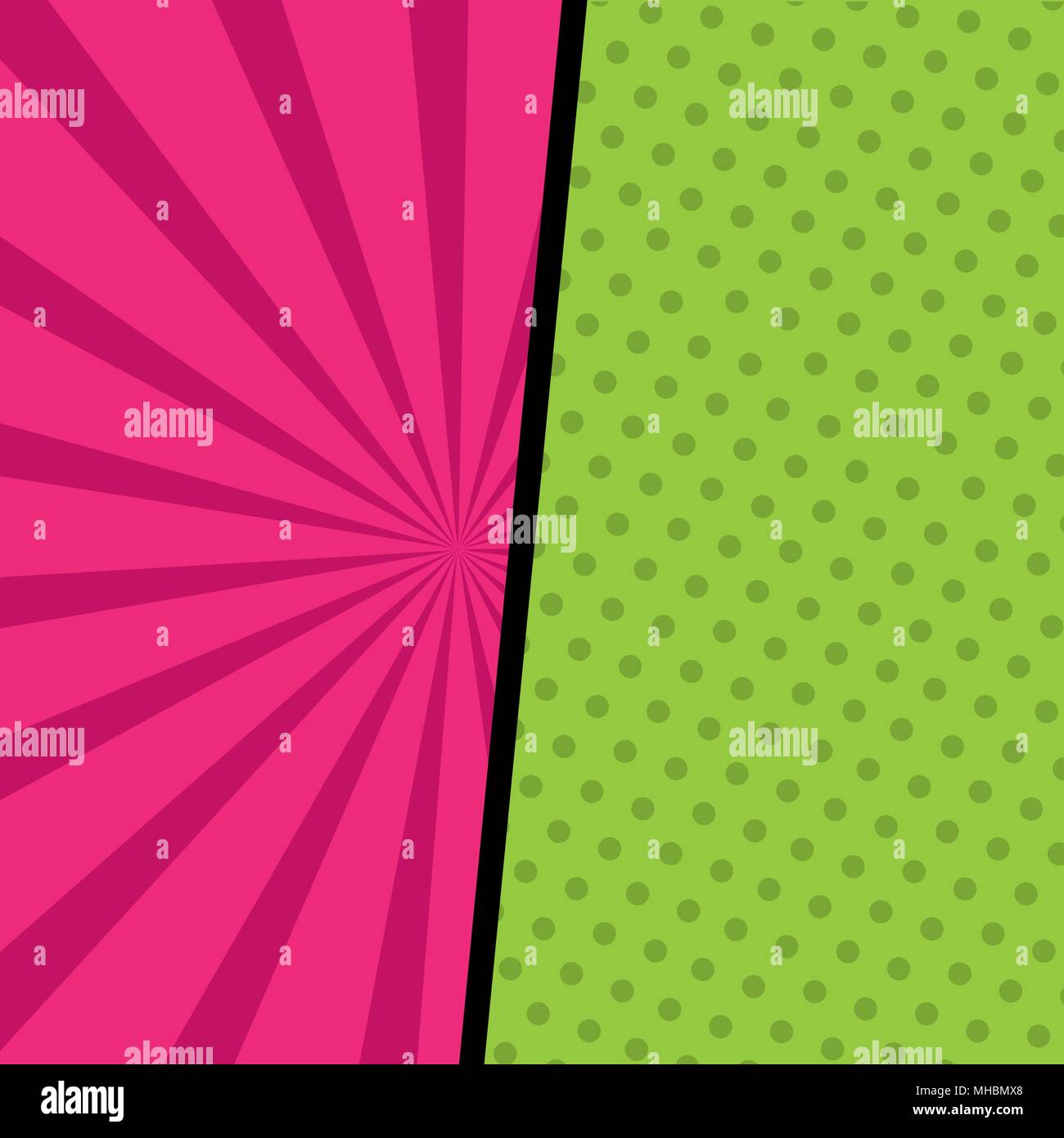 pattern background with flas and points pop art style vector ...