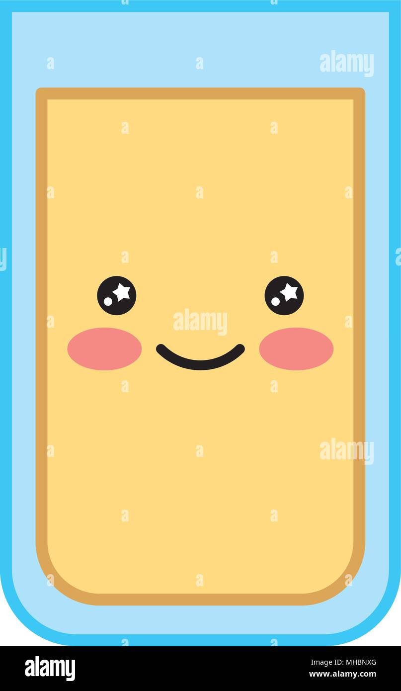 kawaii cartoon orange juicy character vector illustration Stock Vector ...