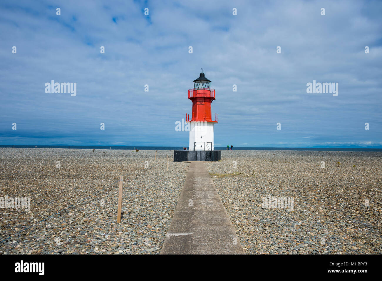 Little lighthouse below the Point of Ayre Lighthouse, Isle of Man ...