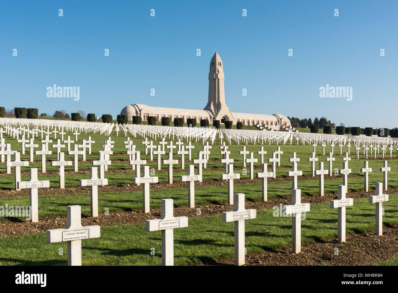 National military cemetery of fallen soldiers during World War I ...