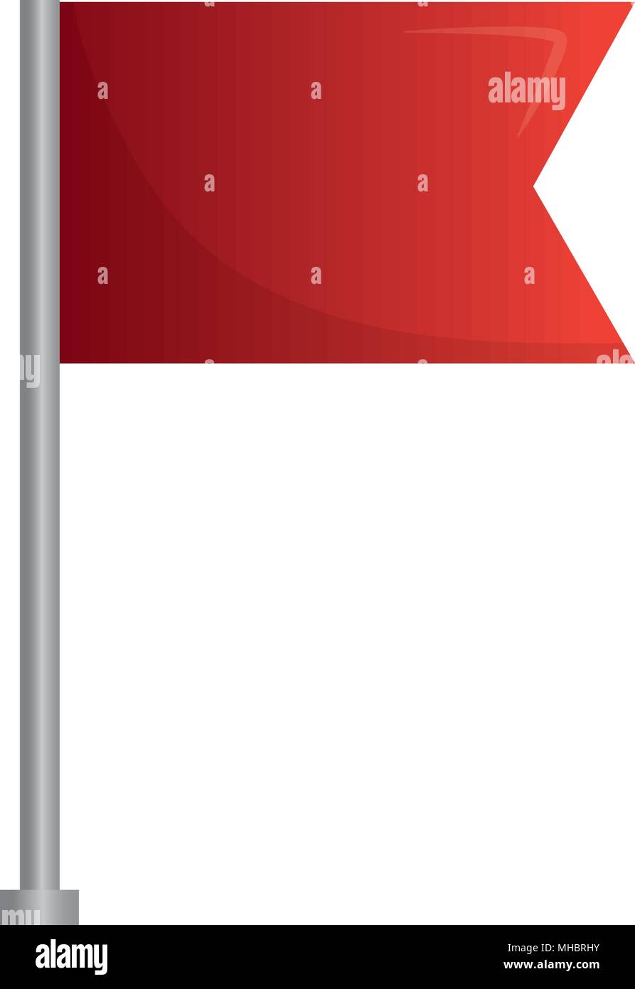 gps navigation red flag mark vector illustration Stock Vector Image ...