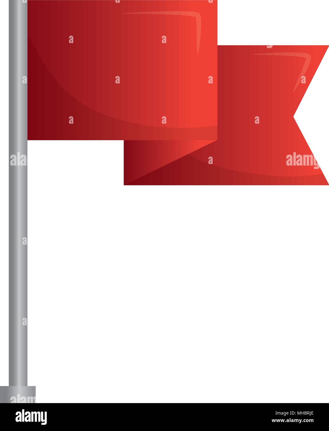 gps navigation red flag mark vector illustration Stock Vector Image ...