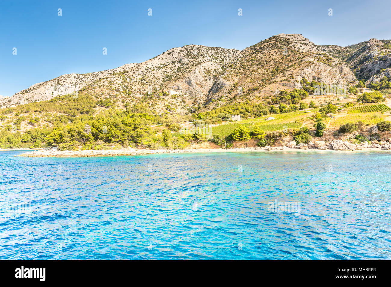 Island of Brac in Croatia, Europe. Beautiful Place Stock Photo - Alamy