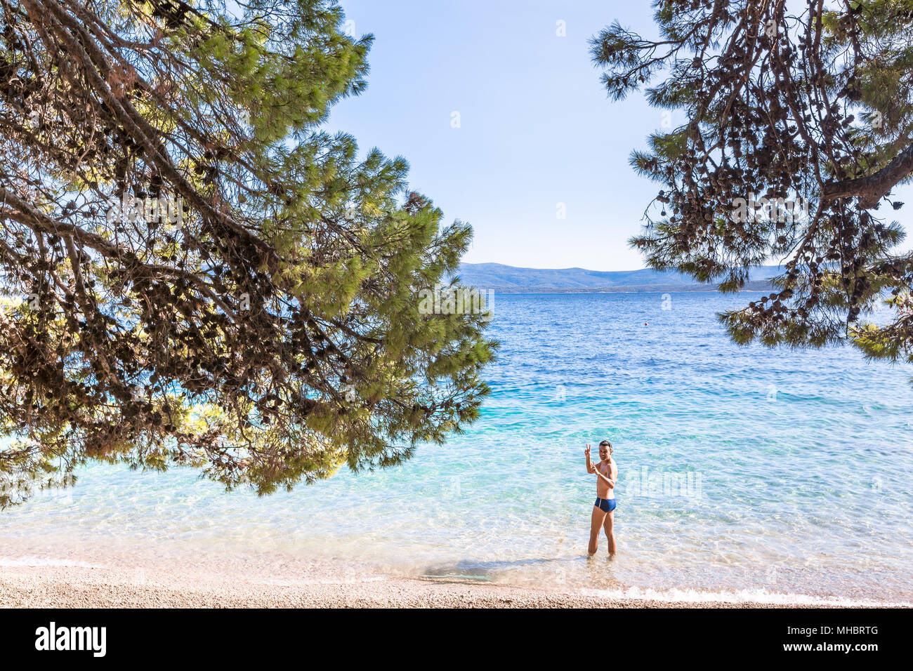 Island of Brac in Croatia, Europe. Beautiful Place Stock Photo - Alamy