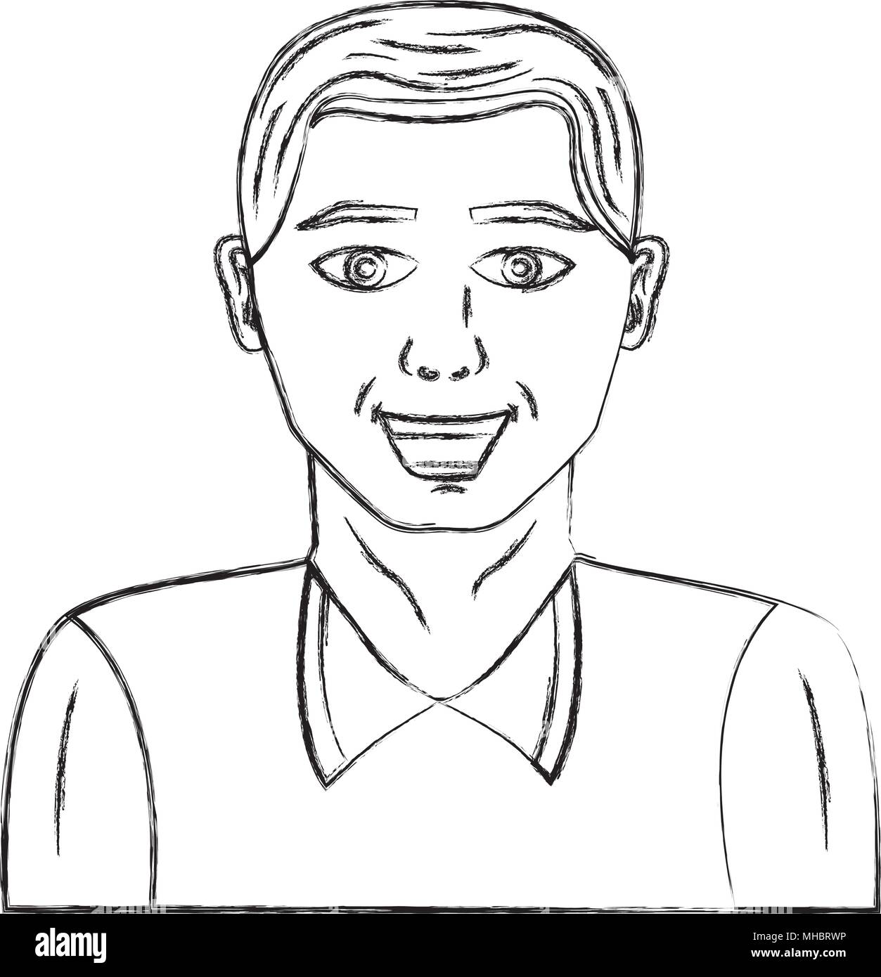portrait smiling man cartoon character vector illustration Stock Vector ... portrait smiling man cartoon character vector illustration Stock Vector ...