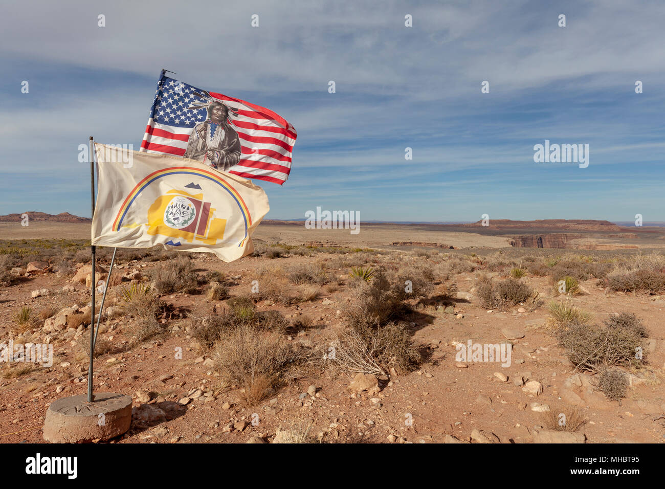 Navajo Nation Flag Stock Photo - Alamy
