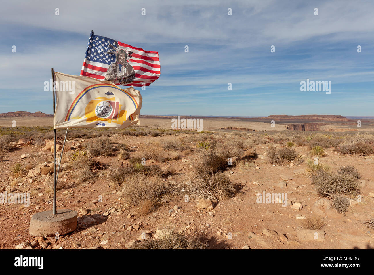 Navajo Nation Flag Stock Photo - Alamy
