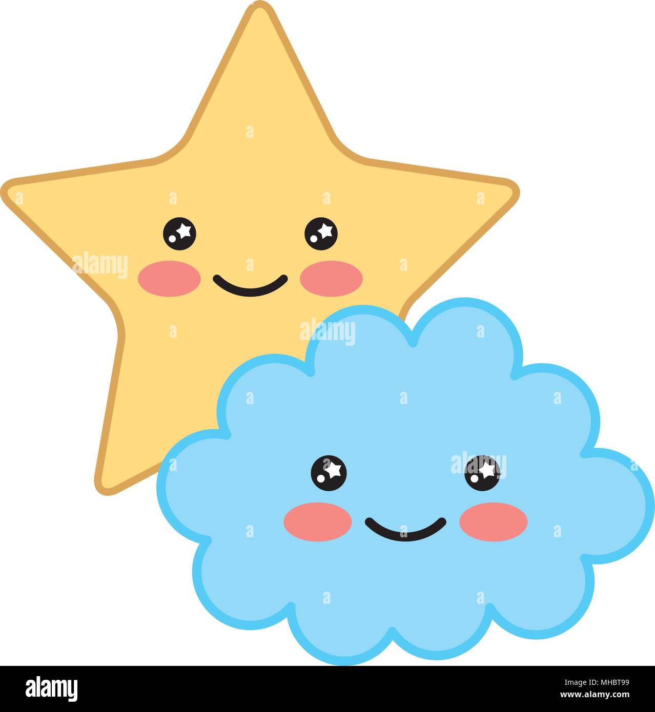 Cartoon Cloud Star