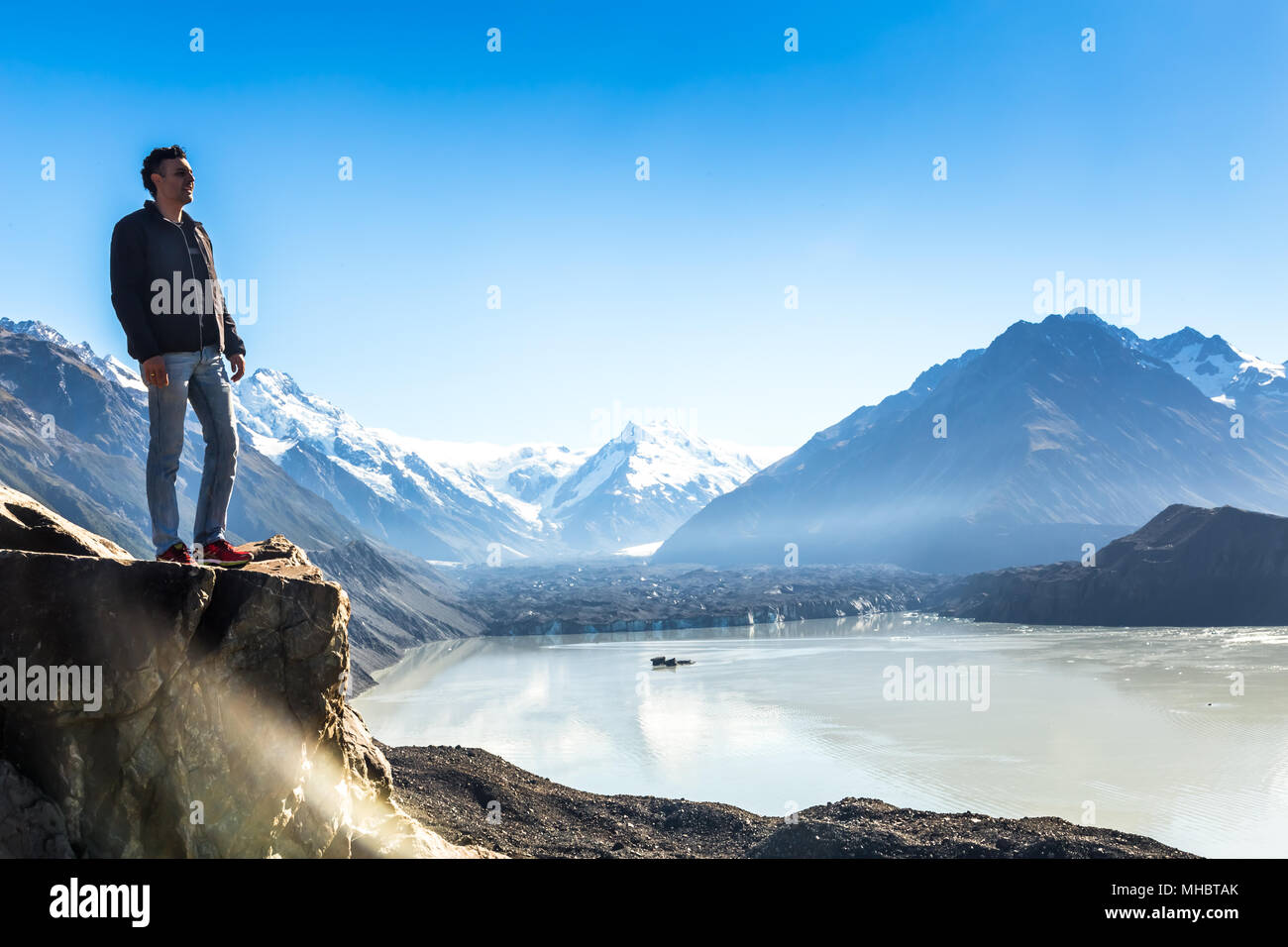 Mount Cook, New Zealand. Amazing Place Stock Photo - Alamy