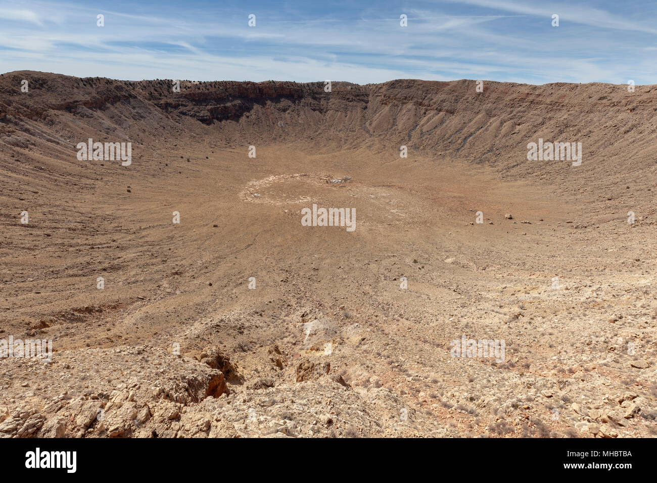 Meteor Impact Crater Stock Photo - Alamy