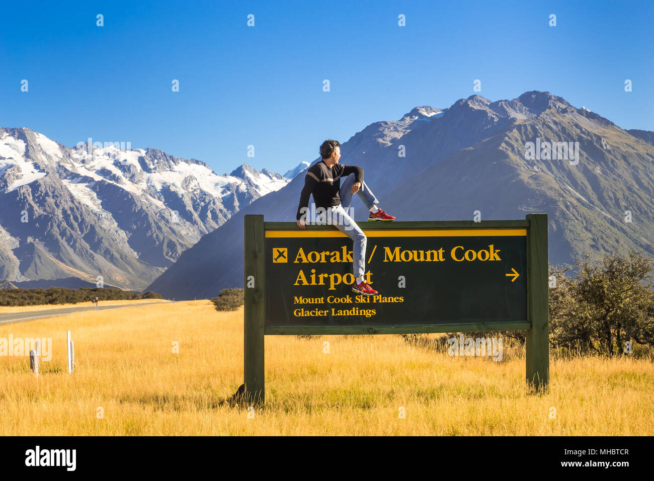 Mount Cook, New Zealand. Amazing Place Stock Photo - Alamy