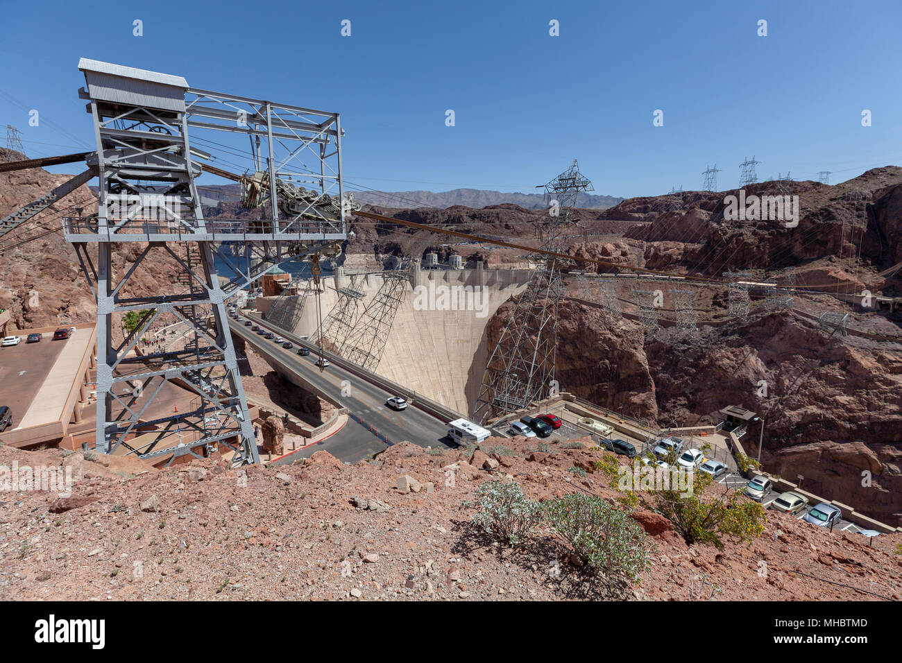 Views around Hoover Damn Stock Photo - Alamy