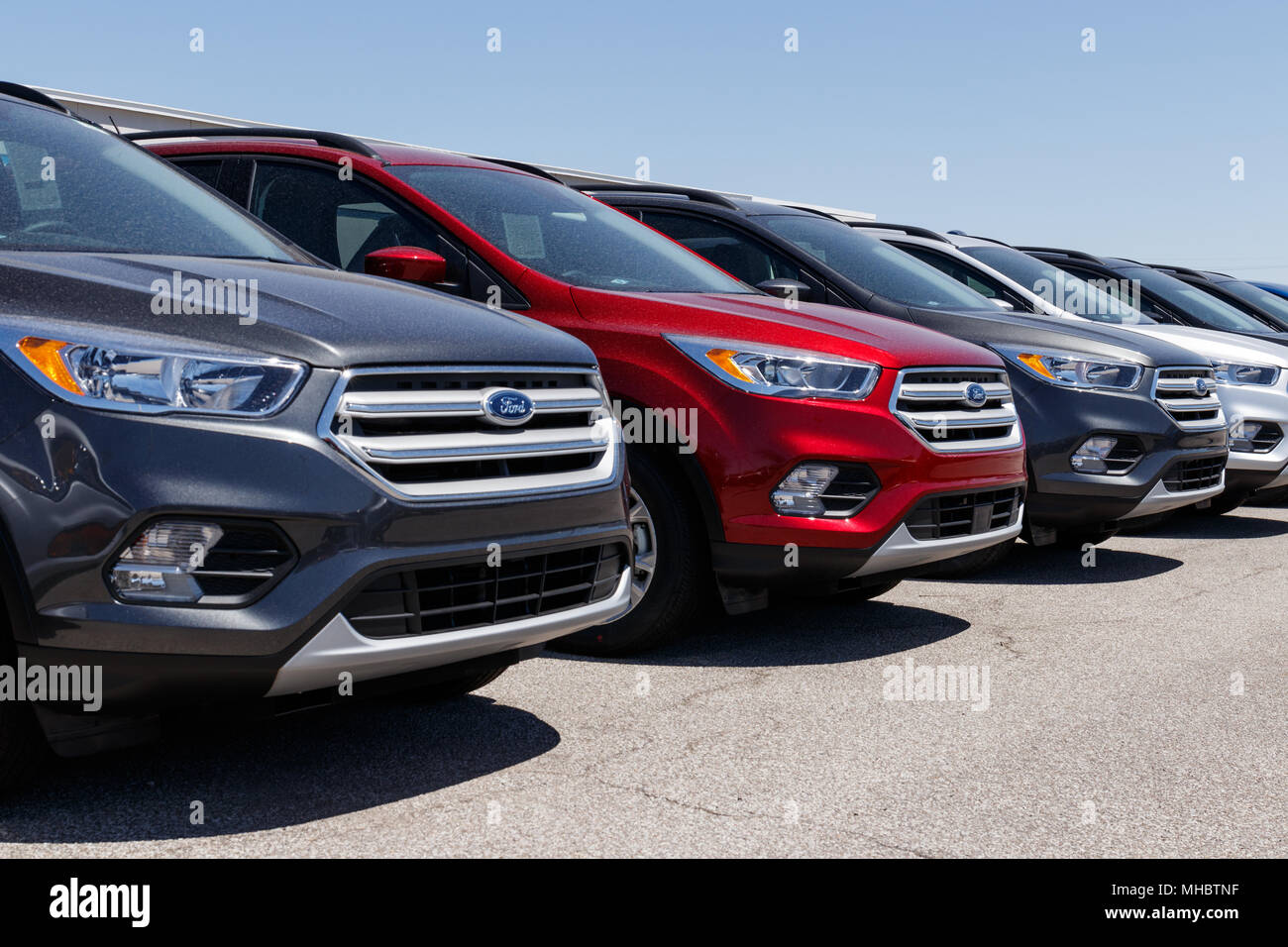 Lafayette - Circa April 2018: Local Ford Car and Truck Dealership. Ford ...