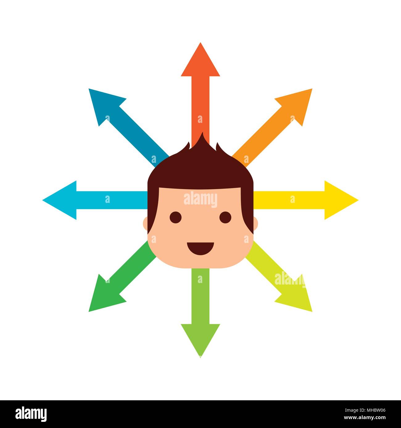 different thoughts design, vector illustration eps10 graphic Stock ...