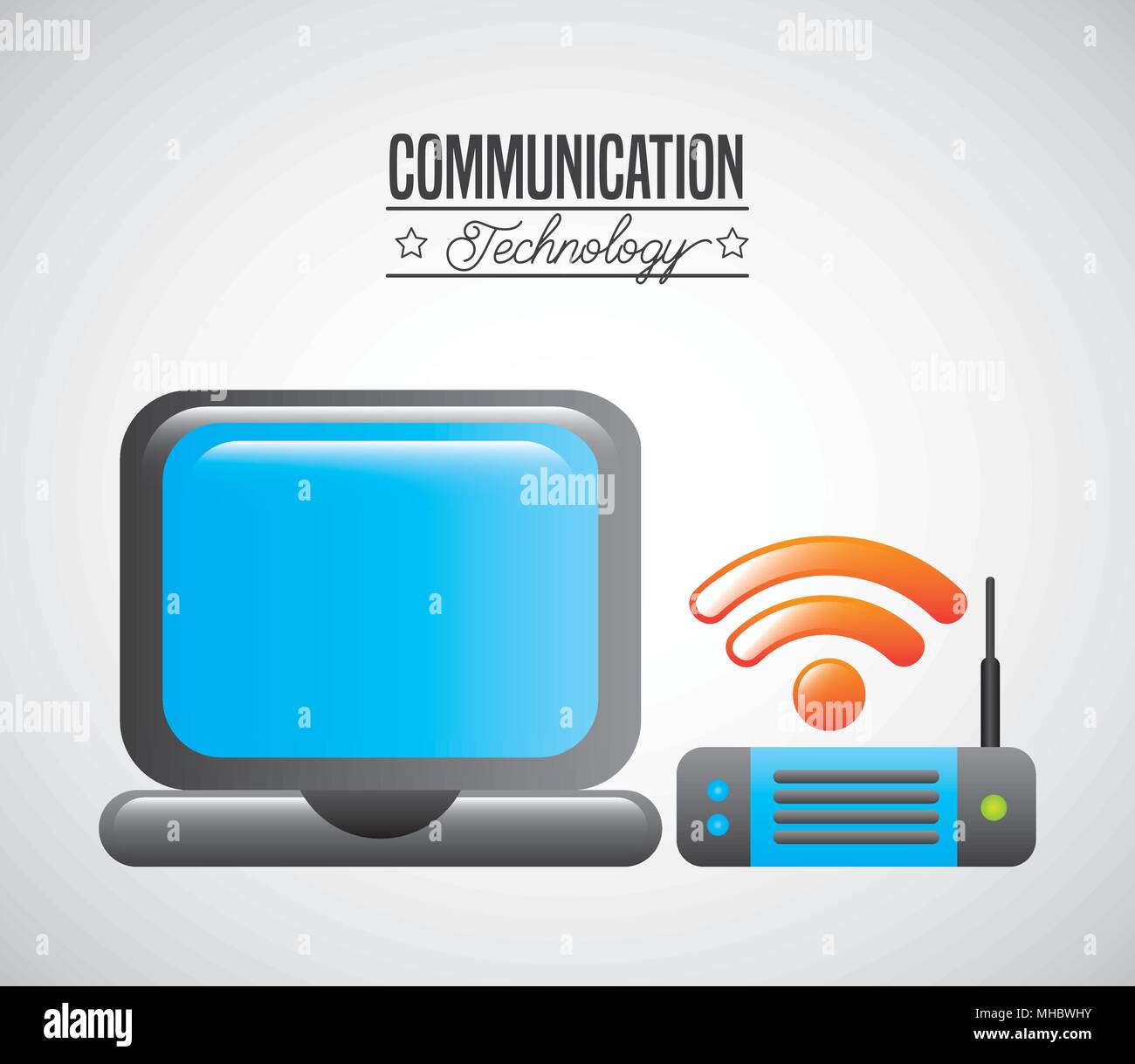 communication technology design, vector illustration eps10 graphic ...