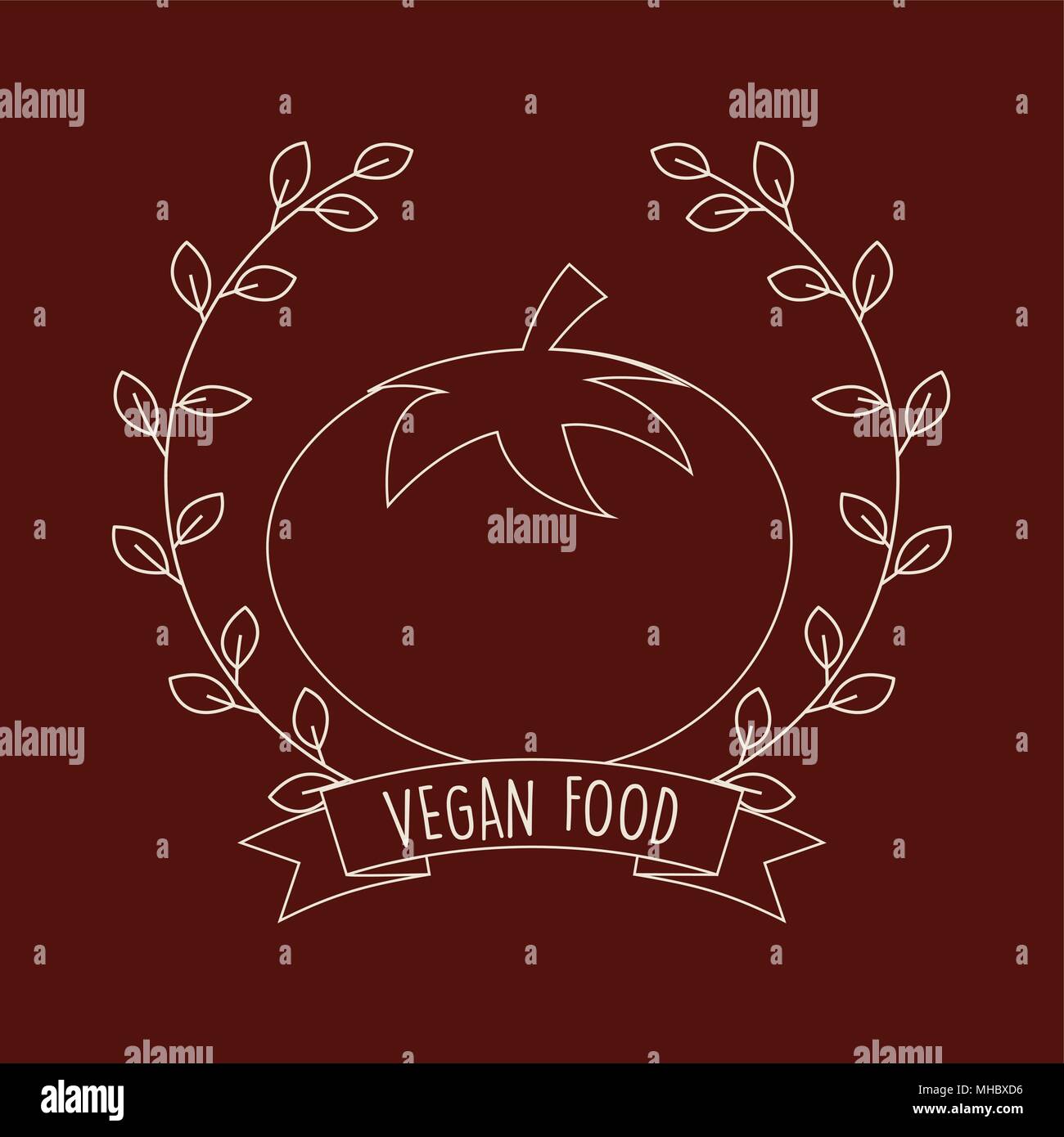 vegan food design, vector illustration eps10 graphic Stock Vector Image ...