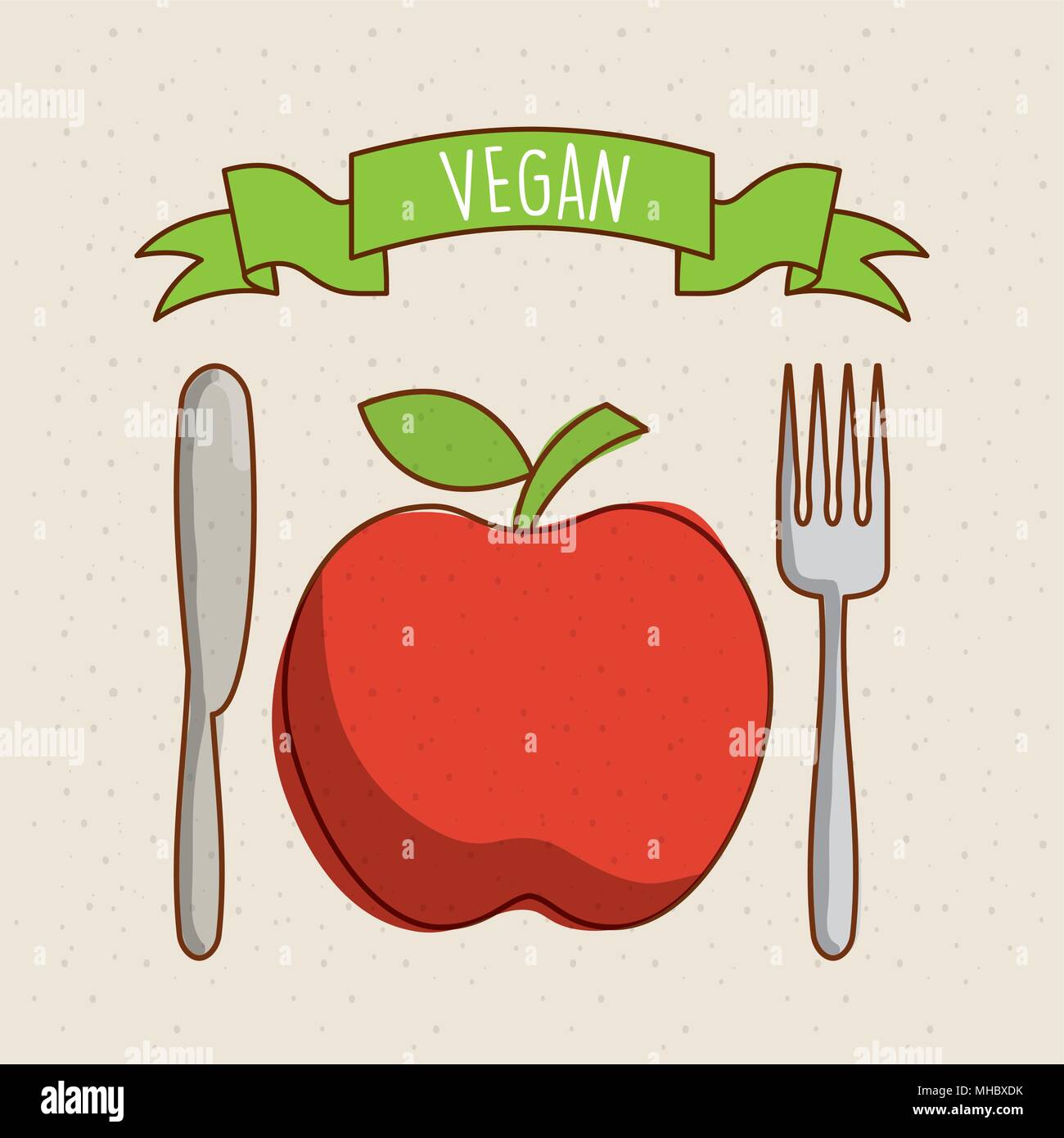 vegan food design, vector illustration eps10 graphic Stock Vector Image ...
