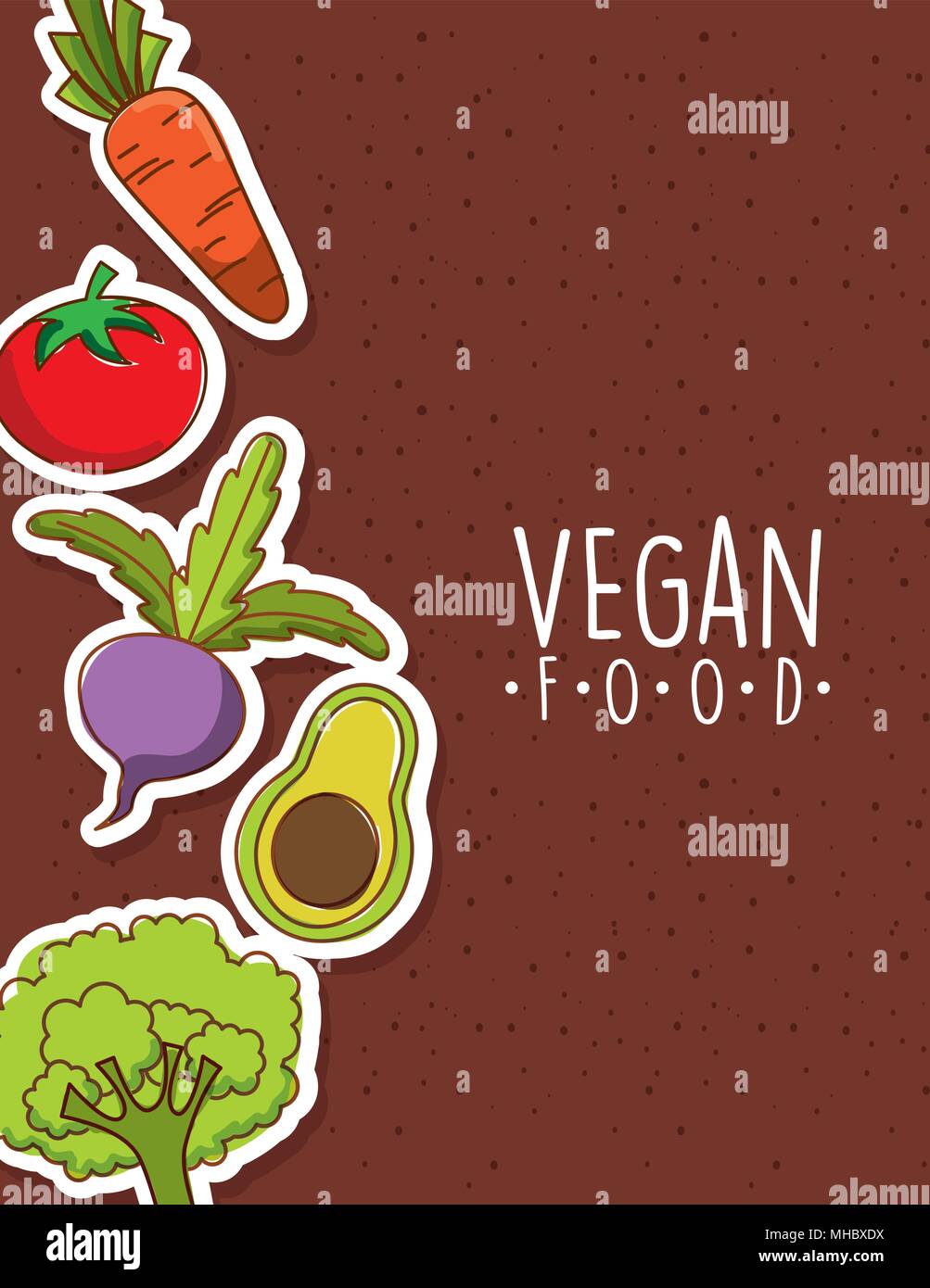 vegan food design, vector illustration eps10 graphic Stock Vector Image ...