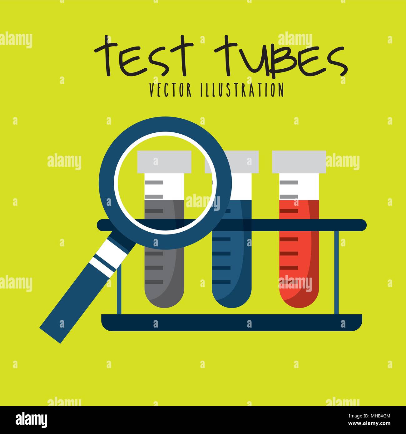 test tubes design, vector illustration eps10 graphic Stock Vector Image ...